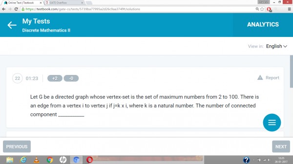 Graph Theory: Testbook Test Series 2017: Graph Theory - Graph Connectivity