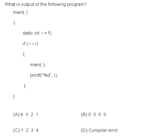 Programming in C: find output