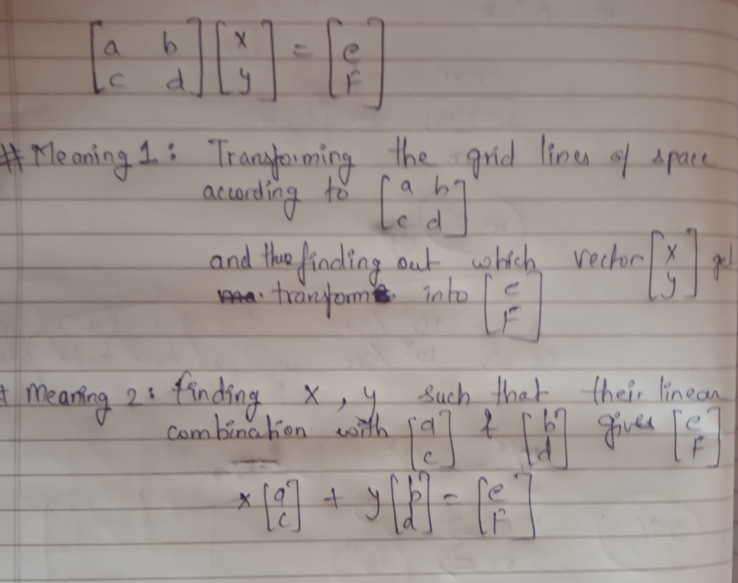 Linear Algebra: Matrix