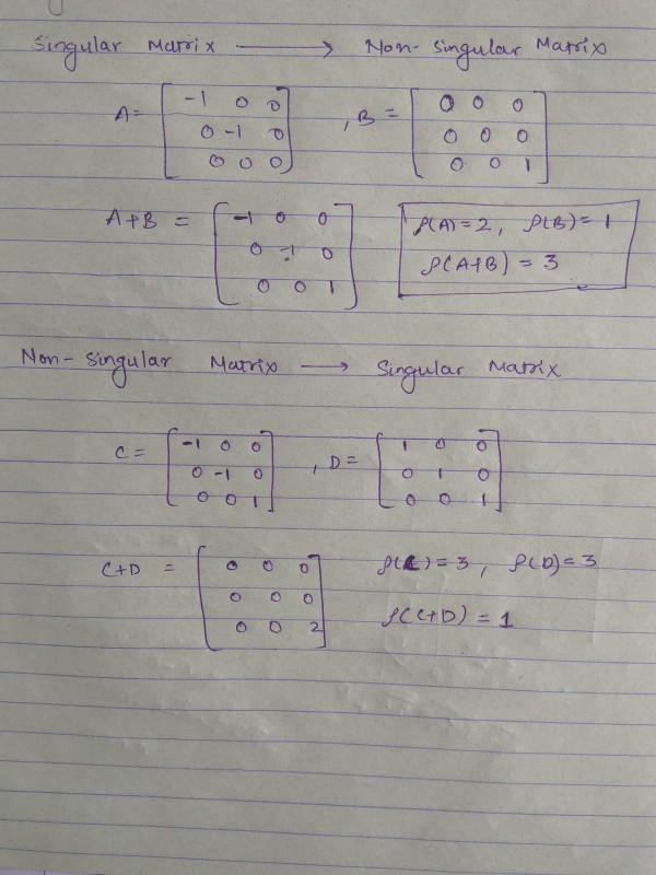 Linear Algebra: GATE CSE 2001 | Question: 1.1