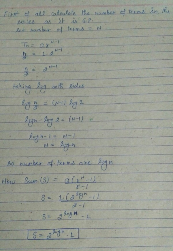 Algorithms: General Formula Derivation
