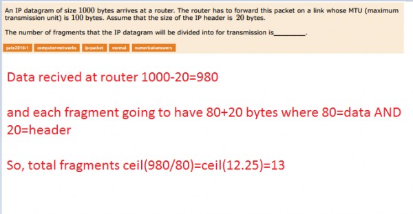 Computer Networks: GATE CSE 2016 Set 1 | Question: 53