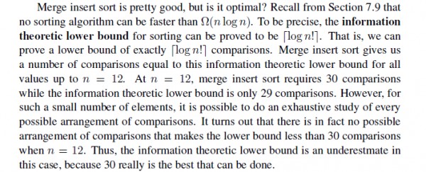 Algorithms Algorithm Minimum Comparison Sorting 5796