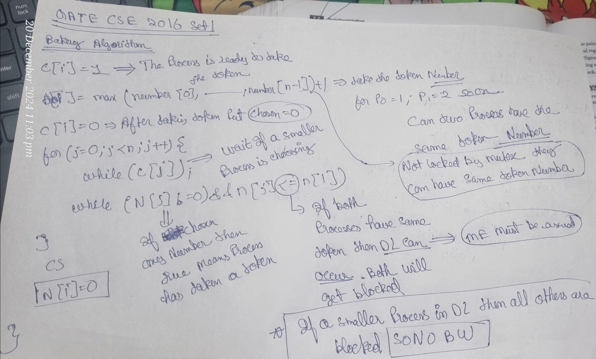 Operating System: GATE CSE 2016 Set 1 | Question: 50