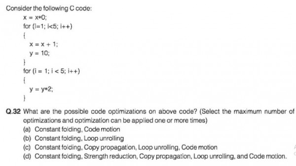Compiler Design Code Optimization 