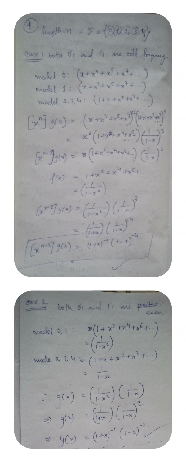 Mathematical Logic Generating Functions