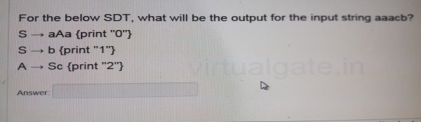 Compiler Design: Syntax directed translation