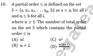 Set Theory & Algebra: total ordered set