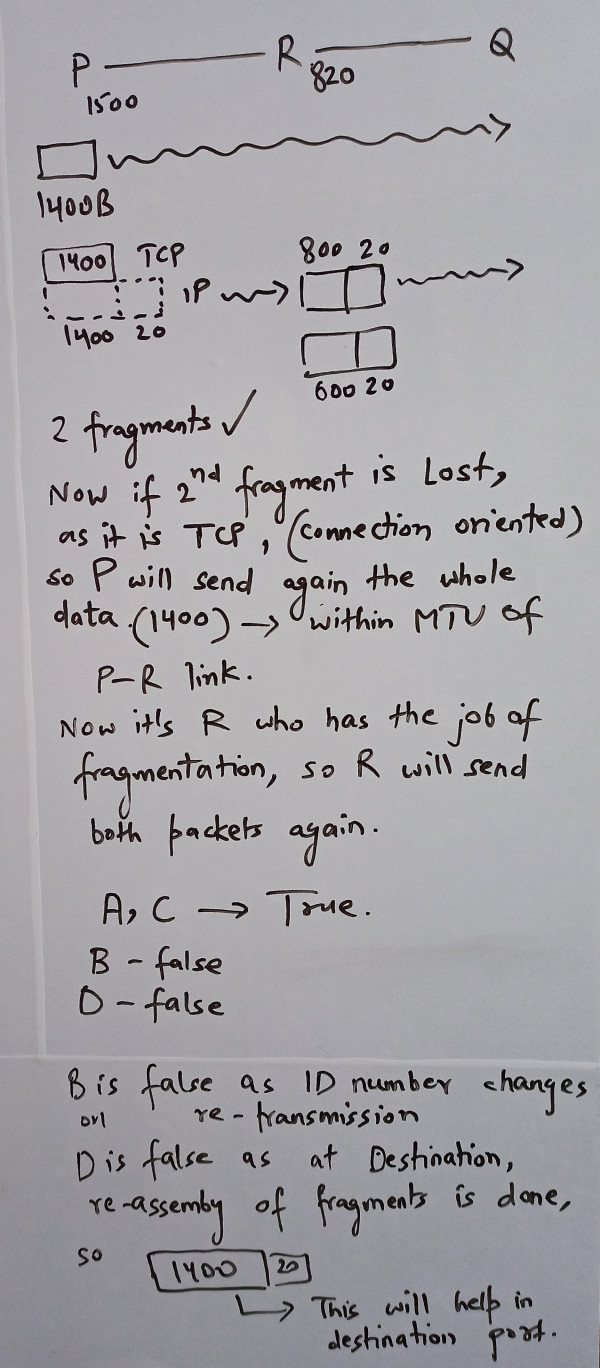 Computer Networks: GATE CSE 2021 Set 1 | Question: 45