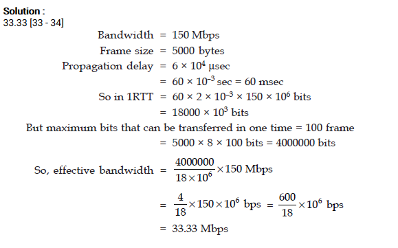 Computer Networks Madeeasy Subject Test 2019 Computer Networks Flow Control Methods 