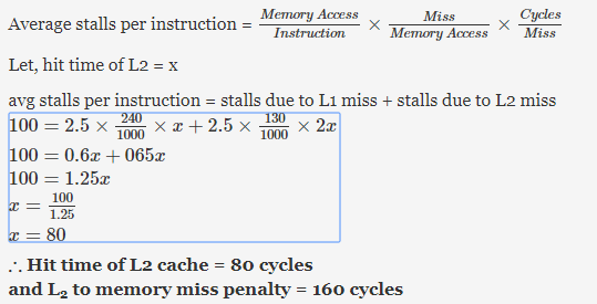 CO and Architecture: Calculate the hit time