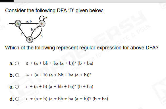 Theory Of Computation Madeeasy Subject Test 2019 Theory Of Computation Finite Automata