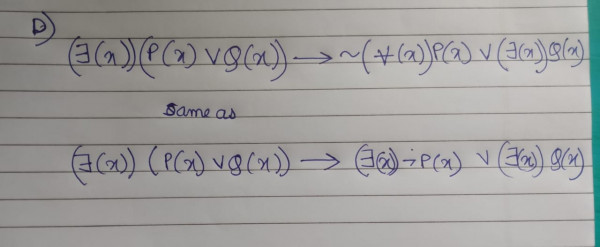 Mathematical Logic: GATE CSE 1992 | Question: 92,xv