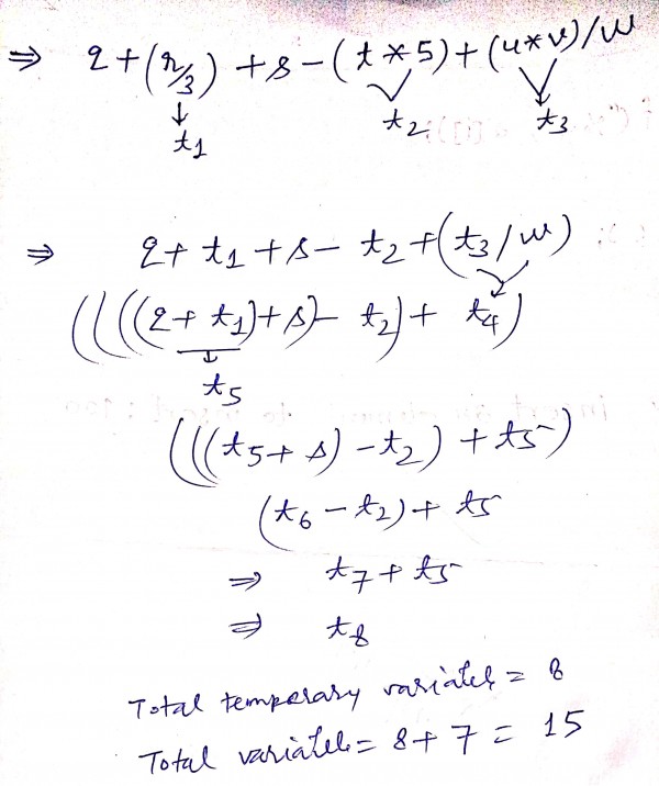 Compiler Design Gate Cse 2015 Set 1 Question 55 7232