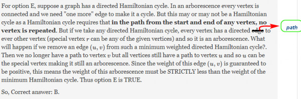 Graph Theory: TIFR CSE 2019 | Part B | Question: 12
