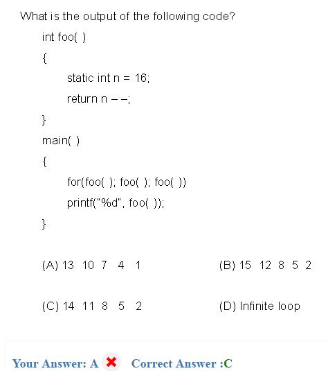 Programming in C: find output