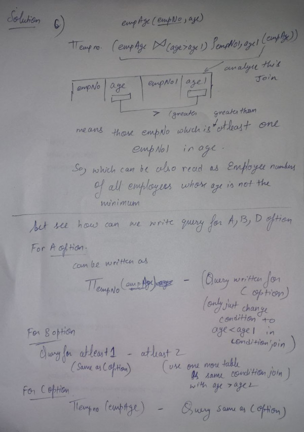 Databases: GATE CSE 2021 Set 1 | Question: 27