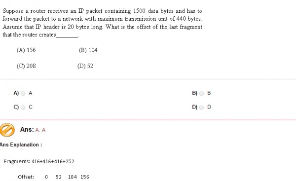 Computer Networks: Ace Test Series: Computer Networks - Ipv4