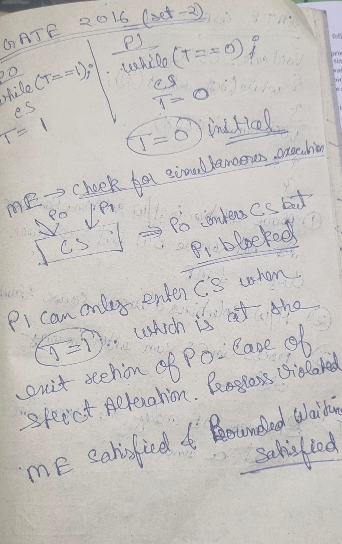 Operating System: GATE CSE 2016 Set 2 | Question: 48