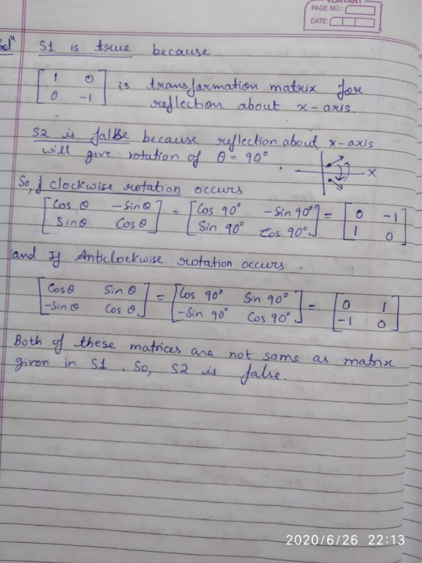 Computer Graphics: UGC NET CSE | June 2019 | Part 2 | Question: 28