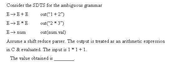 Compiler Design: Question on shift reduce parsing