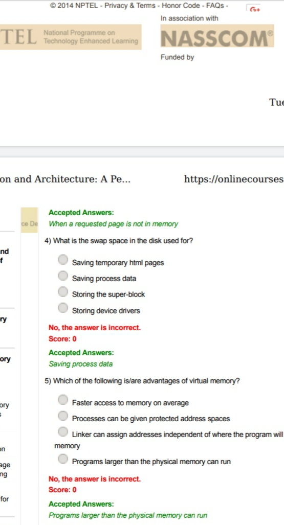 Operating System: GATE CSE 1999 | Question: 2.11