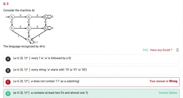 Theory Of Computation Madeeasy Test Series 2018 Theory Of Computation Finite Automata