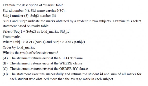Databases Gateforum Test Series Databases Sql