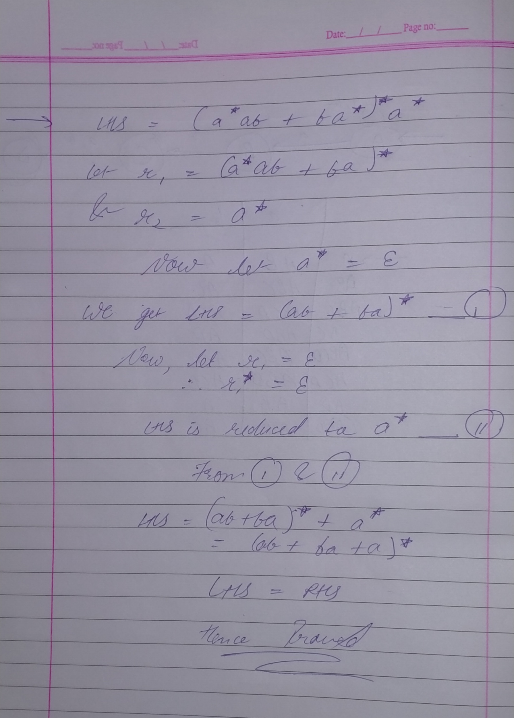Theory of Computation: KLP Mishra Chapter 5 Excercise question 5.4