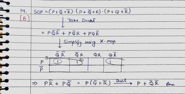 Digital Logic: GATE CSE 2011 | Question: 14