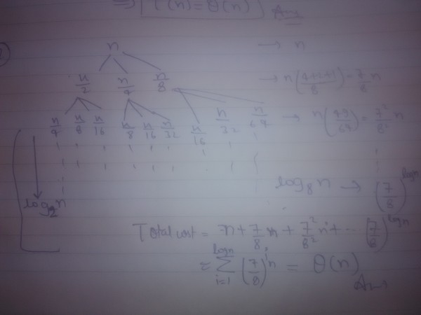Algorithms: #recurrence relation