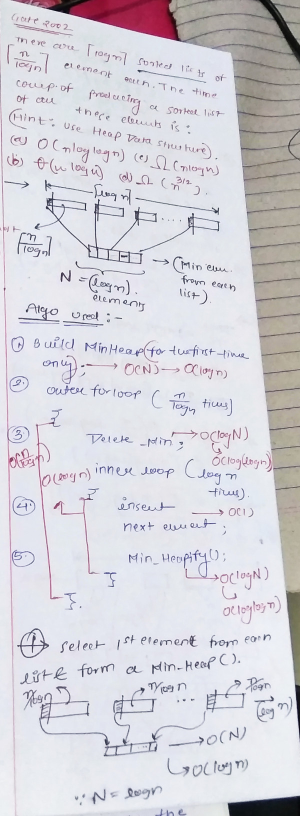 Algorithms Gate Cse 2005 Question 39
