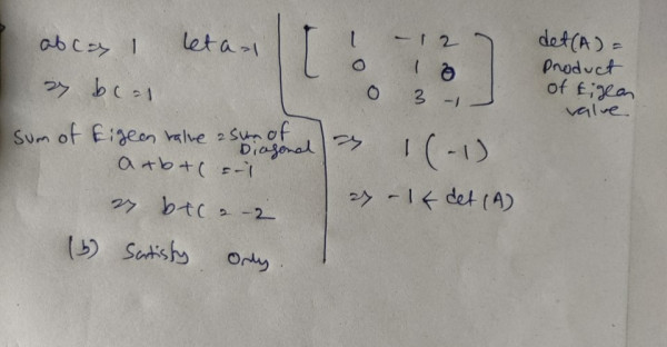 Linear Algebra: GATE CSE 2015 Set 3 | Question: 15