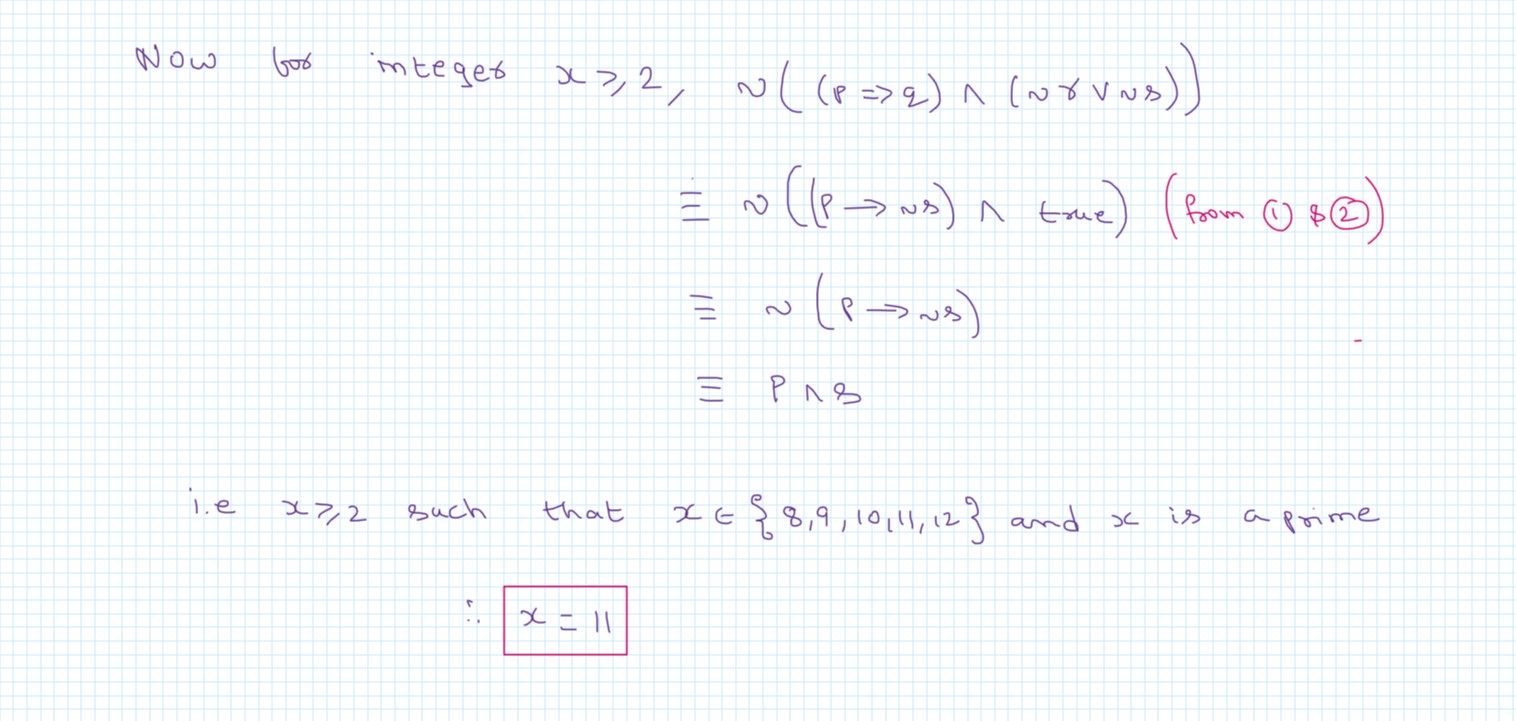Mathematical Logic: GATE CSE 2016 Set 1 | Question: 1