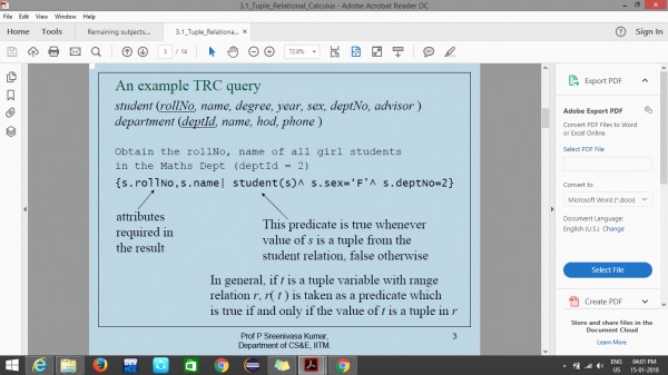 Databases: GATE CSE 2013 | Question: 35