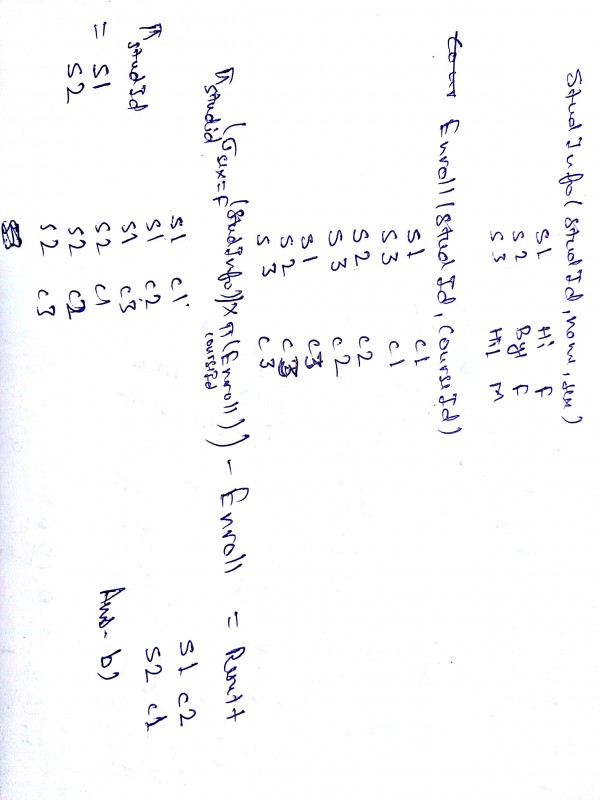 Databases: GATE CSE 2007 | Question: 59