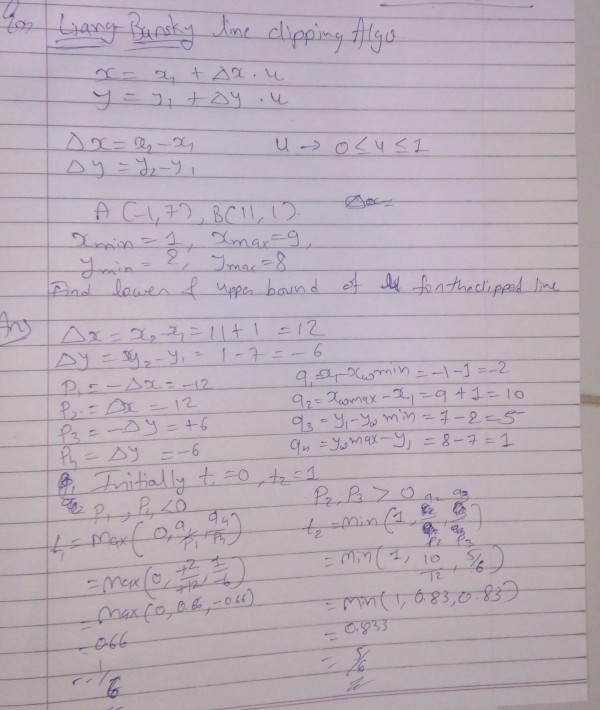 Computer Graphics: UGC NET CSE | August 2016 | Part 3 | Question: 18