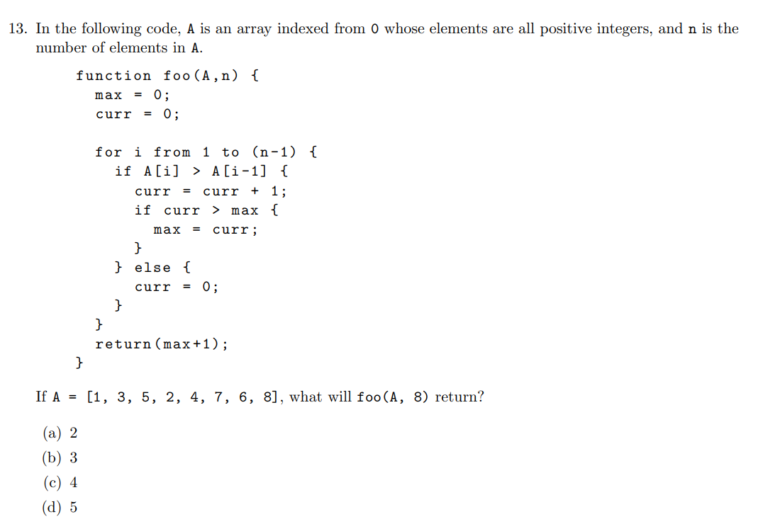 Others: CMI 2024 | Data Science | Part A | Question: 13