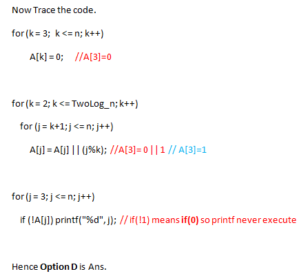 Algorithms: GATE CSE 2003 | Question: 88