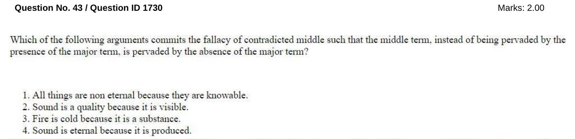 Others: UGC NET CSE | June 2023 | Part 1: 43