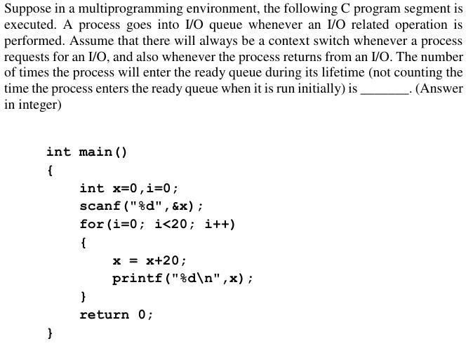 Operating System: GATE CSE 2025 | Set 1 | Question: 19