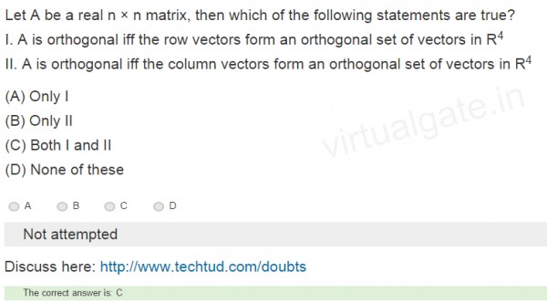 Linear Algebra: Orthogonal set of vectors in R