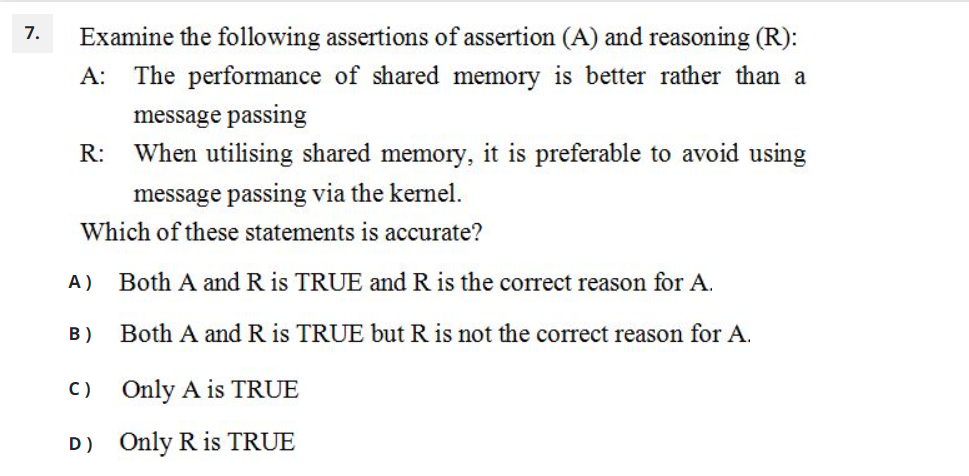 Operating System: Test Series