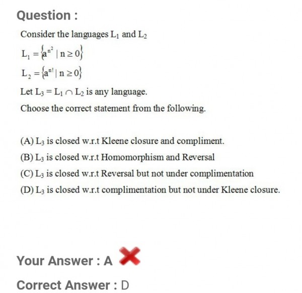 Theory Of Computation Ace Test Series