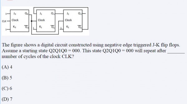 Digital Logic Asynchronous Counter Circuit With Feedback Input Gatebook Qs