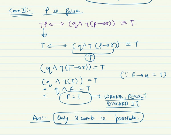 Mathematical Logic: GO Classes CS 2025 | Weekly Quiz 1 | Propositional Logic | Question: 13