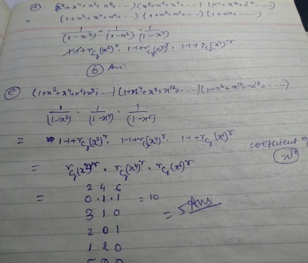 [discrete Maths] Generating Function Gate Overflow