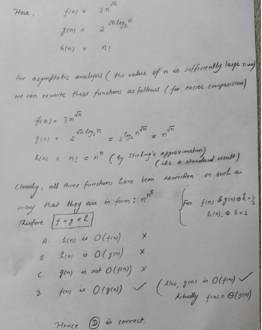 Algorithms: GATE CSE 2000 | Question: 2.17