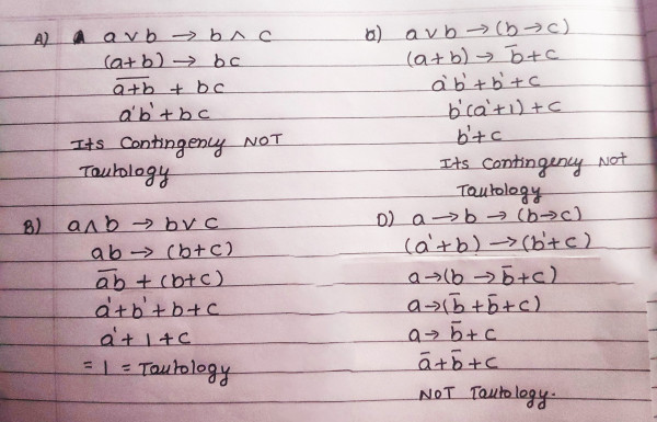 Mathematical Logic: GATE CSE 1992 | Question: 02,xvi