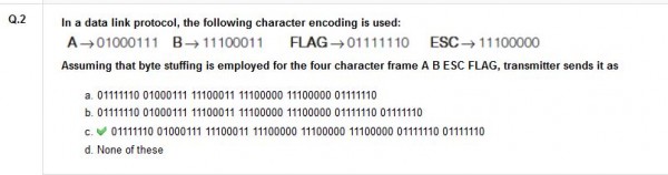 Computer Networks Byte Stuffing 